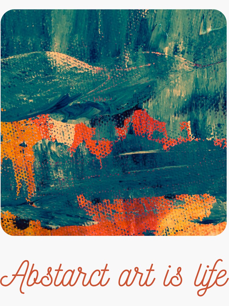 "Abstract art" Sticker by ARAZBubble | Redbubble