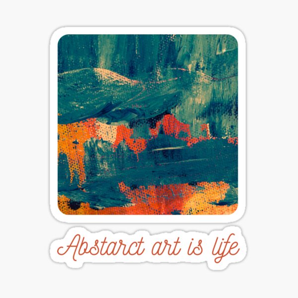 "Abstract art" Sticker by ARAZBubble | Redbubble