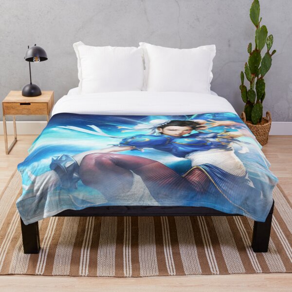 "Chun Li" Throw Blanketundefined by VioletLoveS | Redbubble