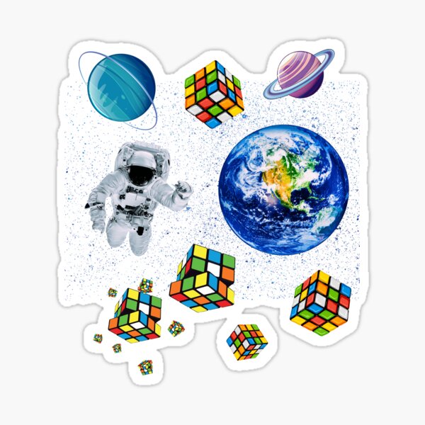 "Magic cube, physics, math, nerd, cube design" Sticker for Sale by ...
