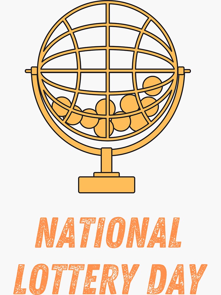 "NATIONAL LOTTERY DAY" Sticker by Wikendy | Redbubble