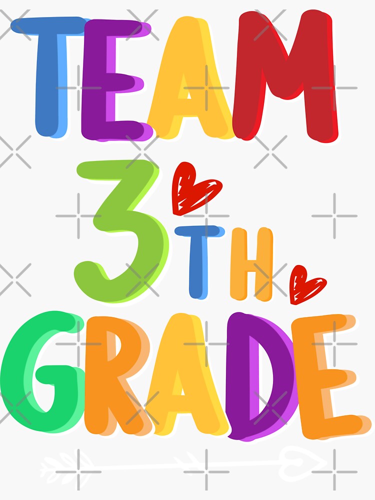 Sticker « Équipe 3e année mignon retour à l'école pour les enfants ...