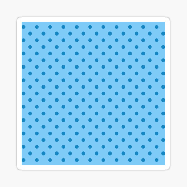 "Classic Ocean Blue and Sky Blue Polka Dot Pattern" Sticker for Sale by ...