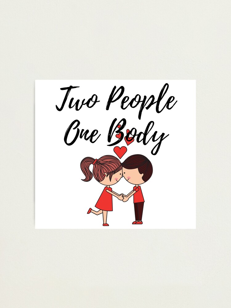"Two Little Romantic Couple - Two People One Body" Photographic Print ...