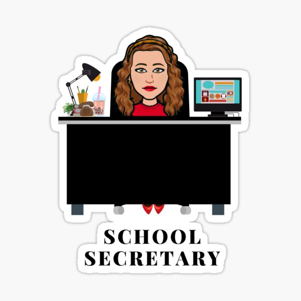 "School Secretary" Sticker by Sarahi50 | Redbubble