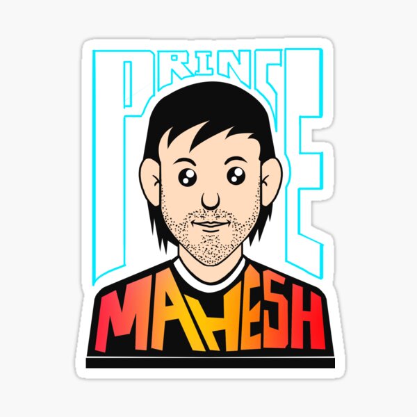 "CUTE MAHESH LOGO WITH NAME " Sticker for Sale by pepalworks | Redbubble