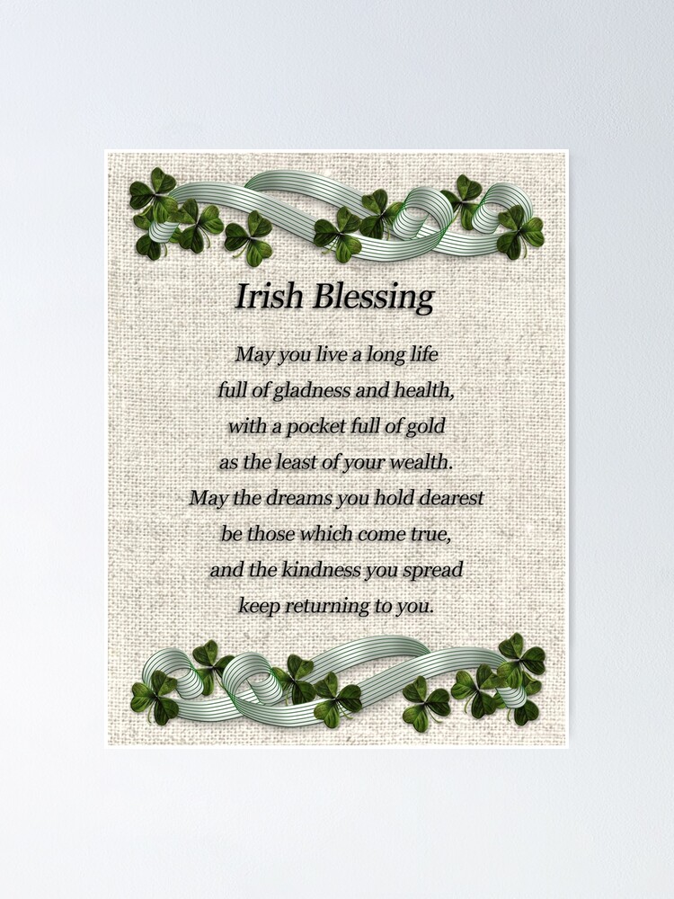 "Irish Blessing Art" Poster for Sale by Irisangel | Redbubble