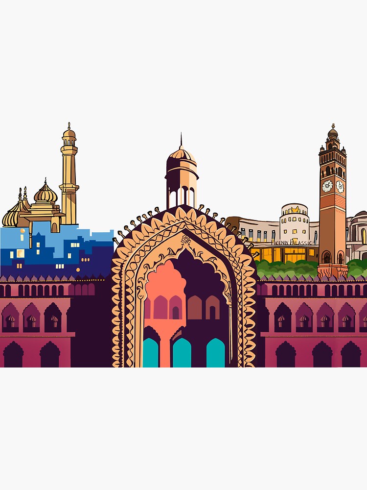 "Muskuraiye Lucknow" Sticker for Sale by Drishti-Srishti | Redbubble