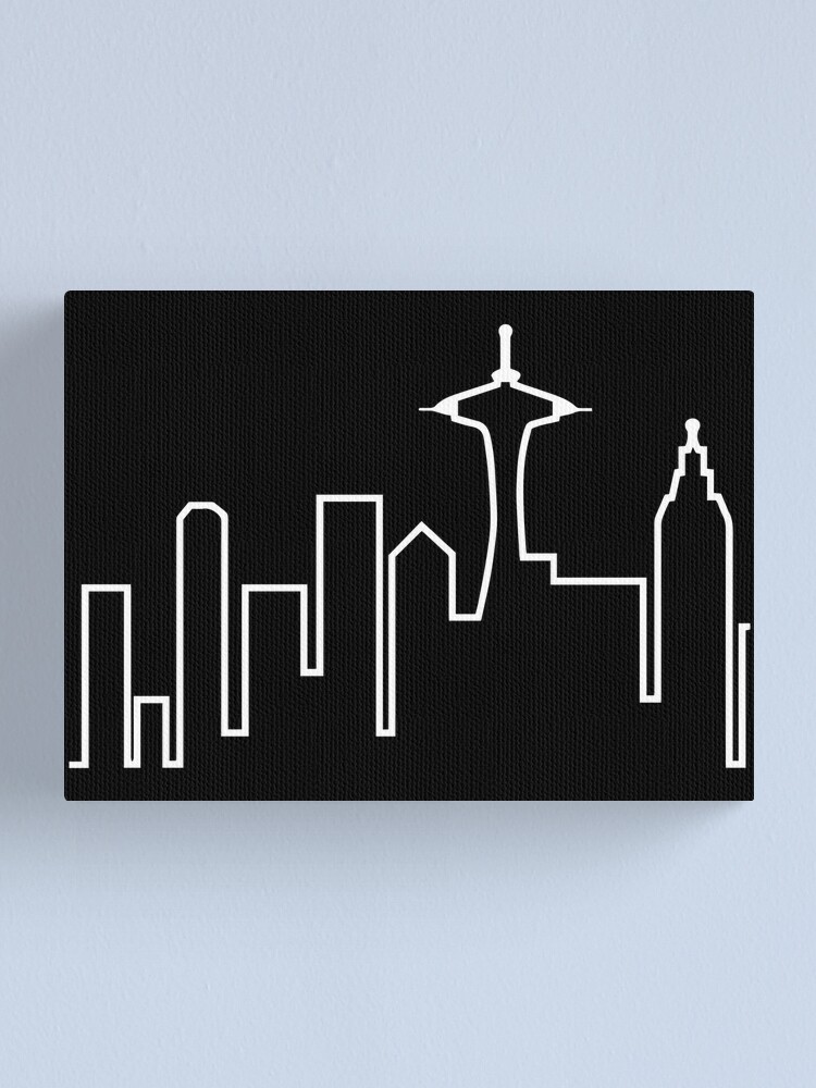 "Seattle Skyline (Frasier)" Canvas Print for Sale by fandemonium ...