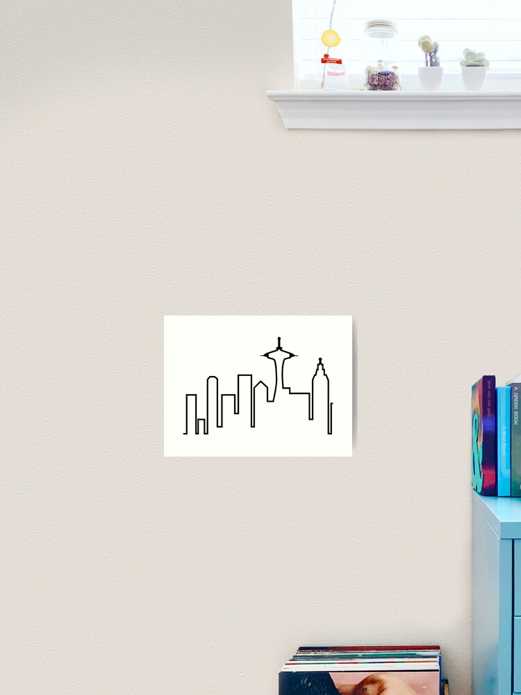 "Seattle Skyline (Frasier)" Art Print for Sale by fandemonium | Redbubble