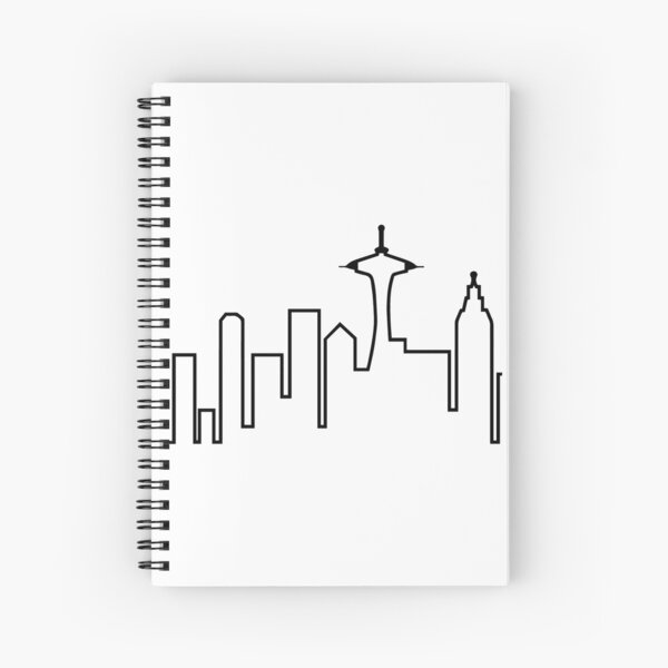 "Seattle Skyline (Frasier)" Spiral Notebook by fandemonium | Redbubble