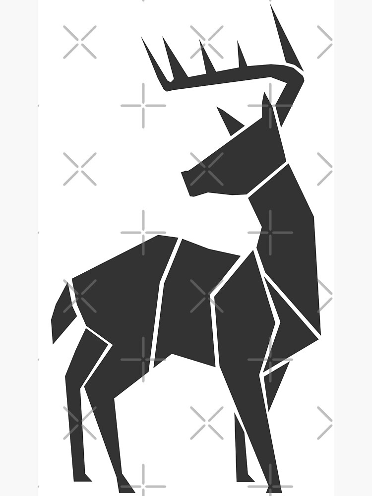 "moose polygon style drawing" Poster by Muditha88 | Redbubble