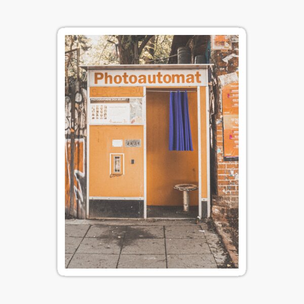 "Retro Photo Booth" Sticker for Sale by FigureAndFold | Redbubble