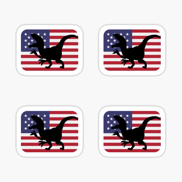 "Amerisaurus Rex Pack " Sticker for Sale by HarlemsGee | Redbubble