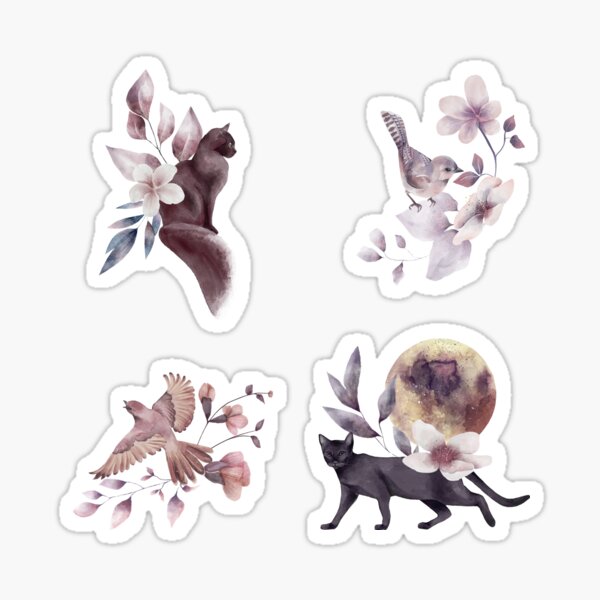 "Velvet moon Sticker Pack" Sticker by Nessi-Artdesign | Redbubble