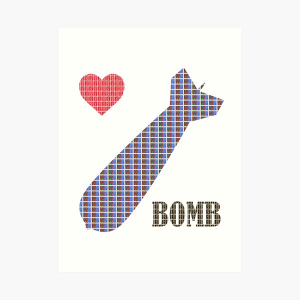 "Love Bomb" Art Print for Sale by garyhogben | Redbubble