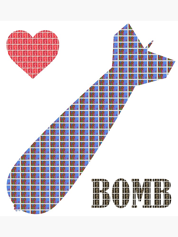 "Love Bomb" Art Print for Sale by garyhogben | Redbubble