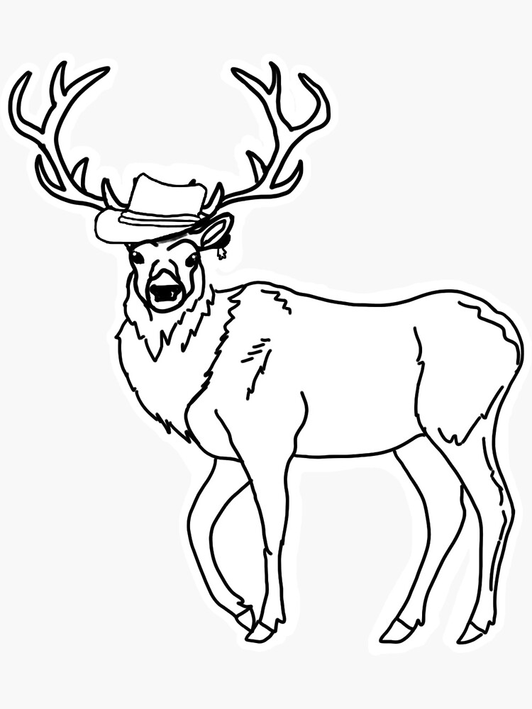 "arthur morgan deer" Sticker for Sale by isatsu | Redbubble