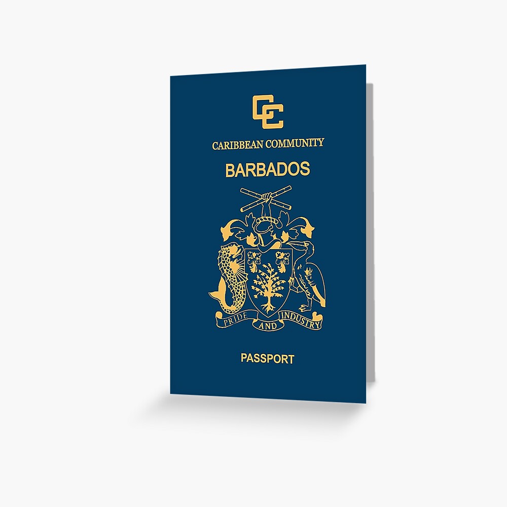 "Barbados passport " Greeting Card for Sale by HAKVS | Redbubble