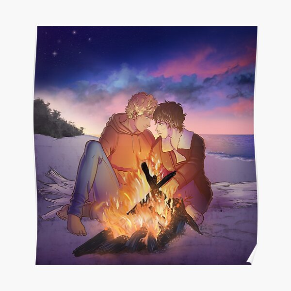 "Bonfire heart, a solangelo fan art" Poster for Sale by VivianaDiChiara ...