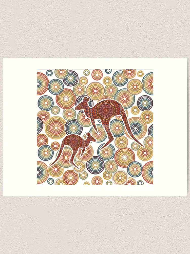 Lámina artística «Arte aborigen aborigen australiano aborigen aborigen ...