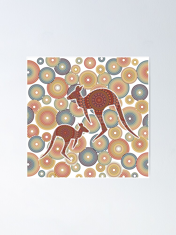 Poster « Aboriginal Art Aborigine Australian Indigenous aborigène Flag ...