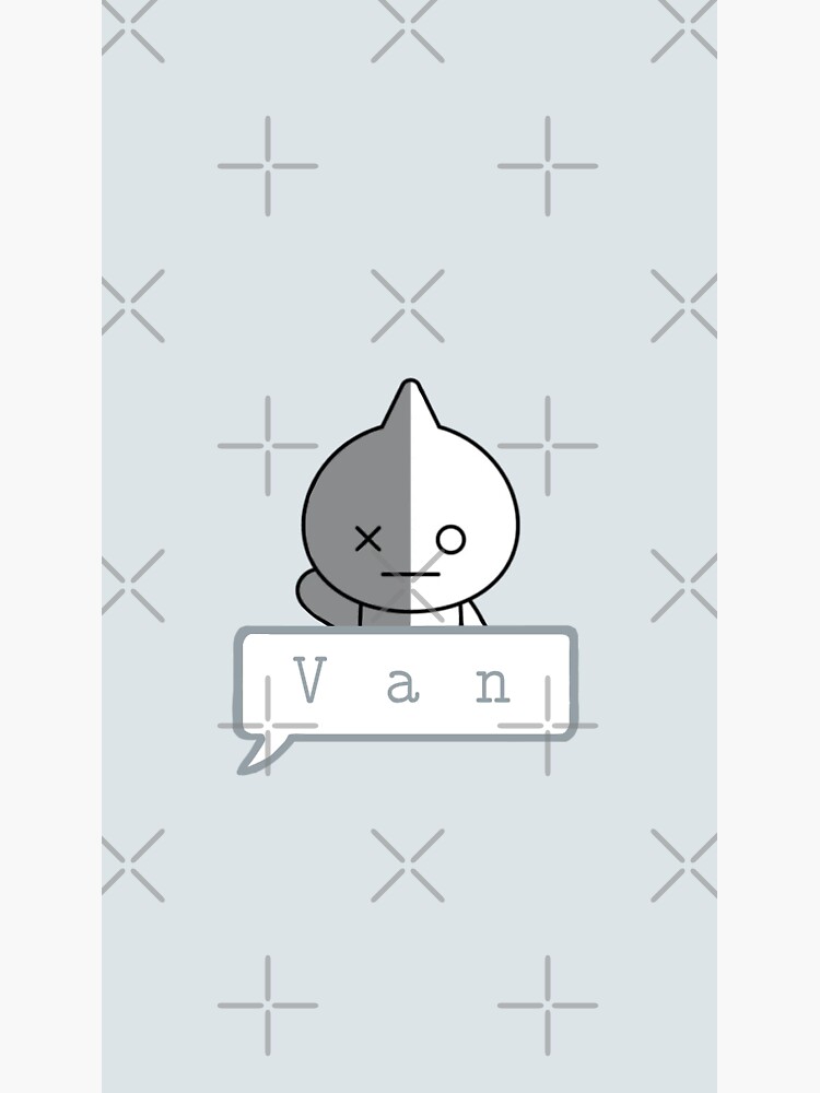 "BT21 - Van" Sticker for Sale by aiyachi | Redbubble