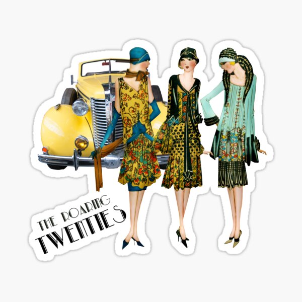 "Roaring 20s Gatsby Era " Sticker for Sale by joseech | Redbubble