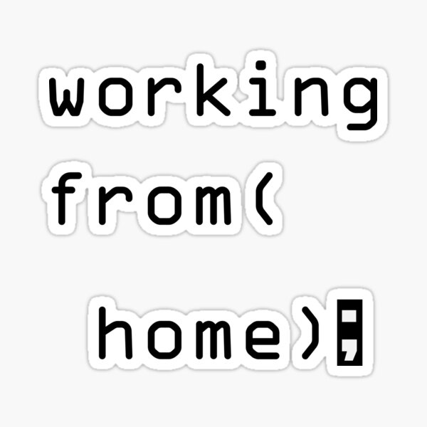 "Working from home query" Sticker for Sale by CustomPlants | Redbubble