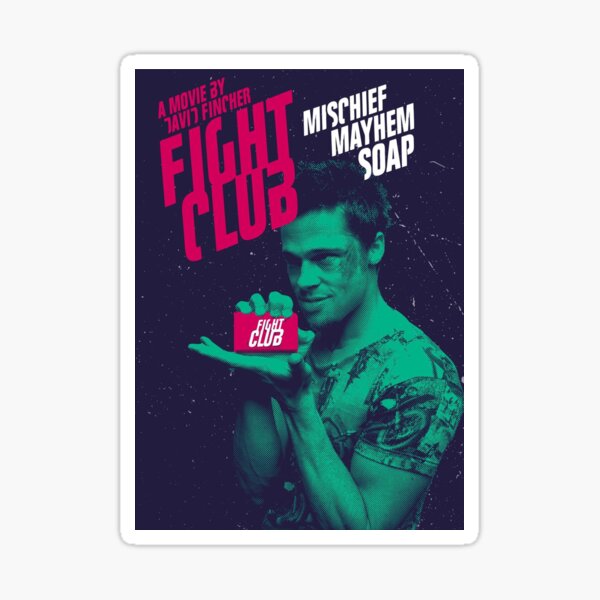 "Fight Club Movie Soap Poster" Sticker for Sale by jamesmanthony ...