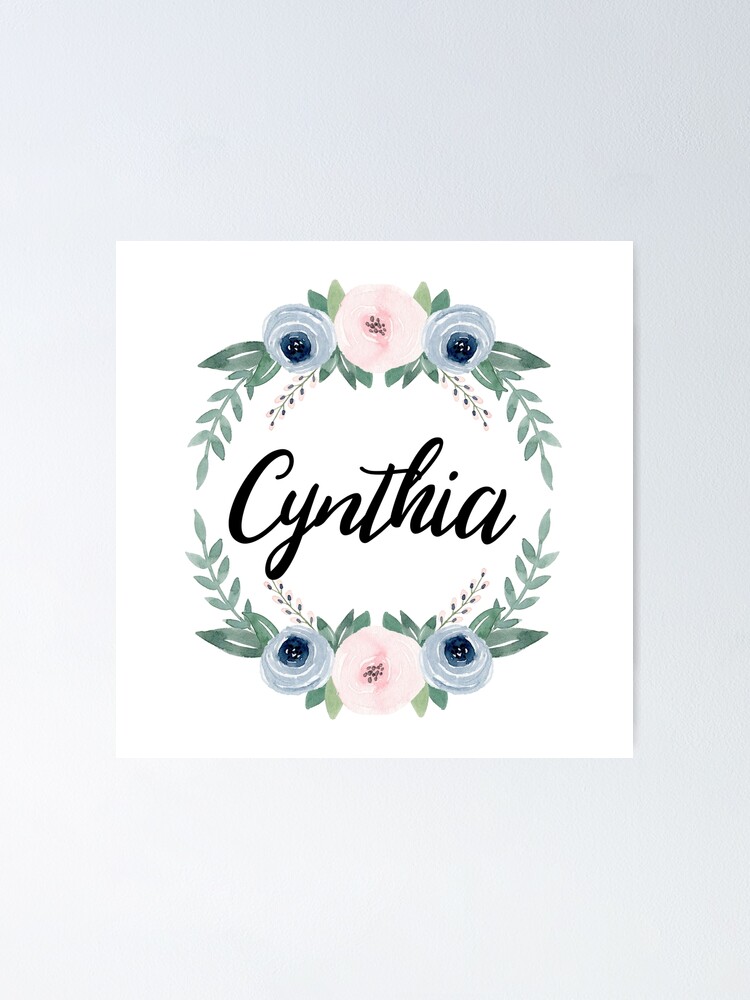 Poster for Sale mit "Cynthia" von Arianna Gallardo | Redbubble