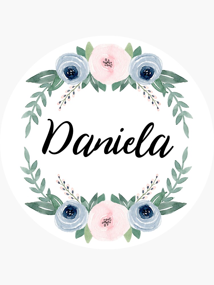 "Daniela" Sticker for Sale by Arianna Gallardo | Redbubble