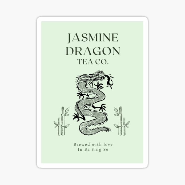 "Jasmine Dragon Tea Co. Logo" Sticker for Sale by phanassemble | Redbubble