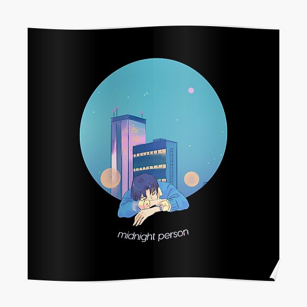 "Midnight Person Lo-Fi " Poster for Sale by MaschiBruno | Redbubble
