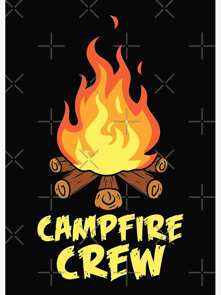 "Campfire Crew" Poster by Bricke | Redbubble
