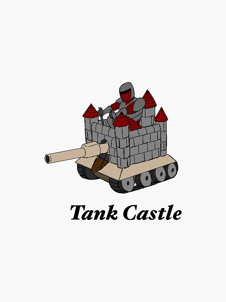 "Tank Castle " Sticker for Sale by TankCastle | Redbubble