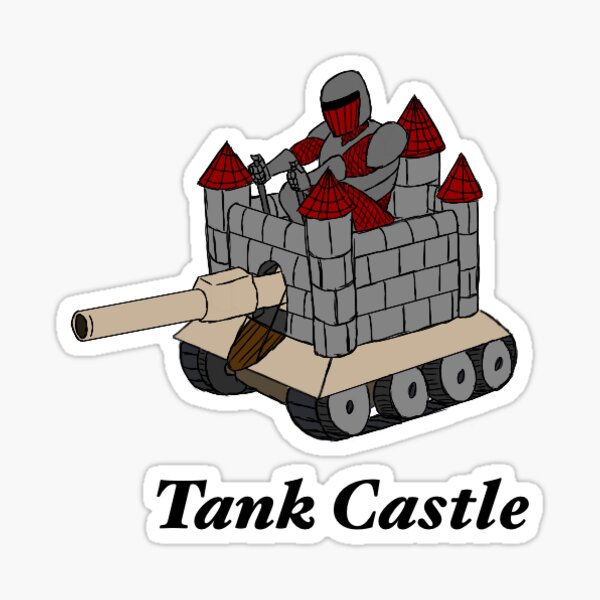 "Tank Castle " Sticker for Sale by TankCastle | Redbubble