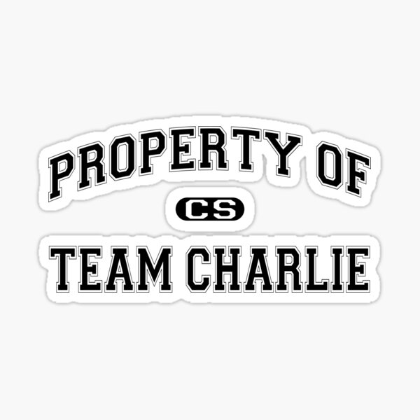 "Property of Team Charlie" Sticker for Sale by Thogek | Redbubble