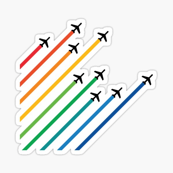Sticker: Flugzeug | Redbubble