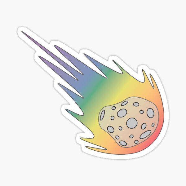 "Rainbow LGBT Pride Meteor" Sticker for Sale by Empcaesar | Redbubble