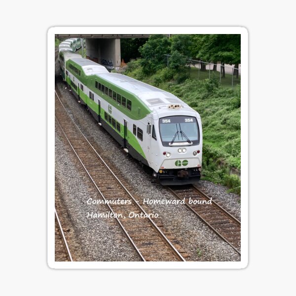 "Homeward bound commuter train" Sticker for Sale by vanlion1 | Redbubble
