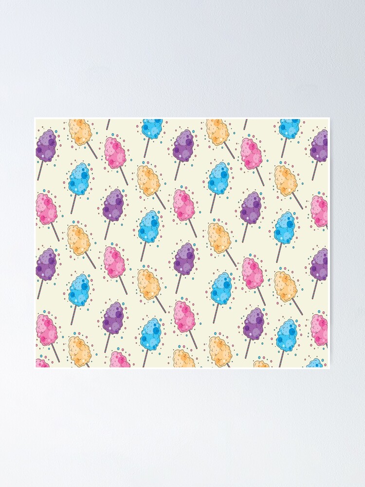 "Candy Floss Pattern - Great decoration" Poster for Sale by cretiva-mod ...