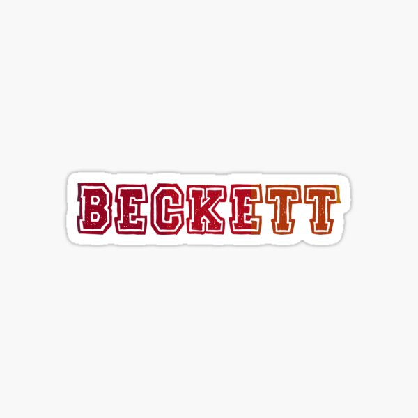 "BECKETT" Sticker by ruviogevio | Redbubble