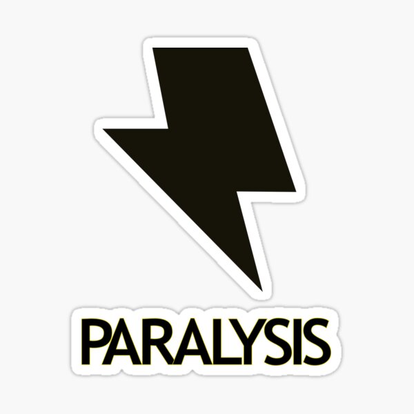 "Paralyzed Status Effect" Sticker for Sale by Biochao | Redbubble