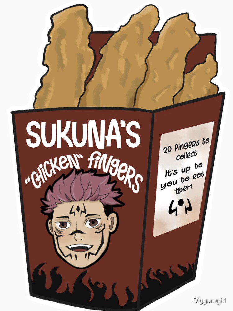 "sukuna's fingers pun, jujutsu kaisen jjk snack series" T-shirt for ...