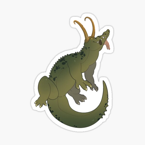 "Croki | crocodile loki" Sticker by Avidex | Redbubble