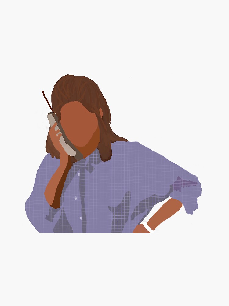 "Rachel Green on the phone | Friends " Sticker for Sale by ASPclub ...