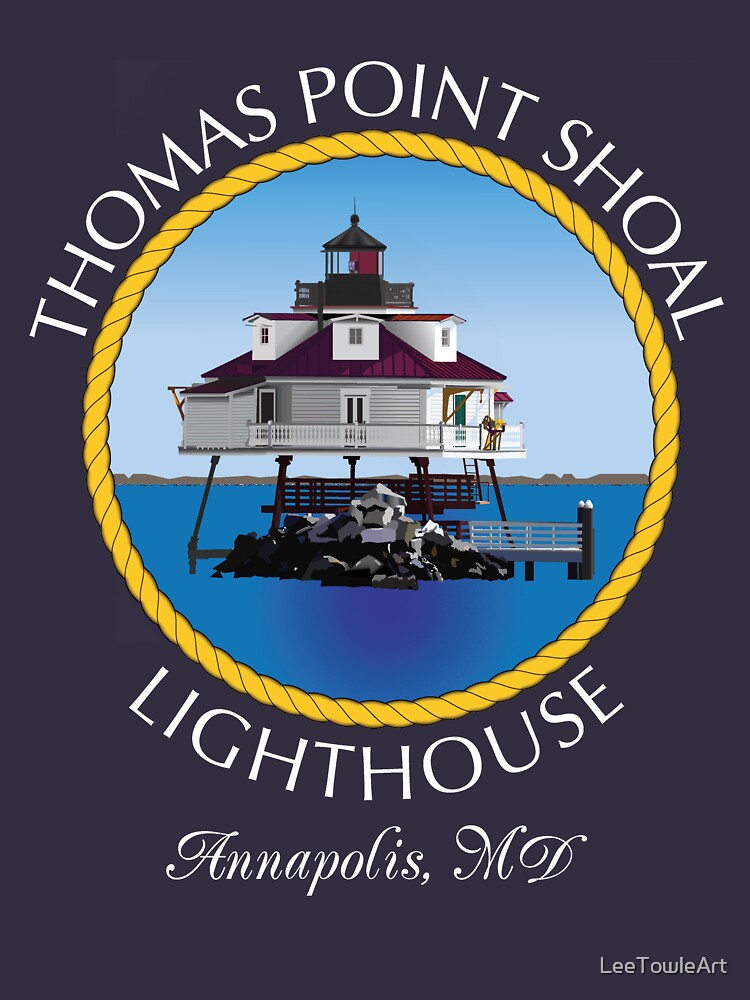"Thomas Point Shoal Lighthouse, Annapolis, Maryland" T-shirt for Sale ...