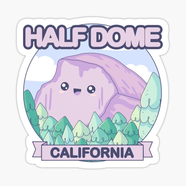 "Half Dome" Sticker for Sale by LowJonesDesigns | Redbubble