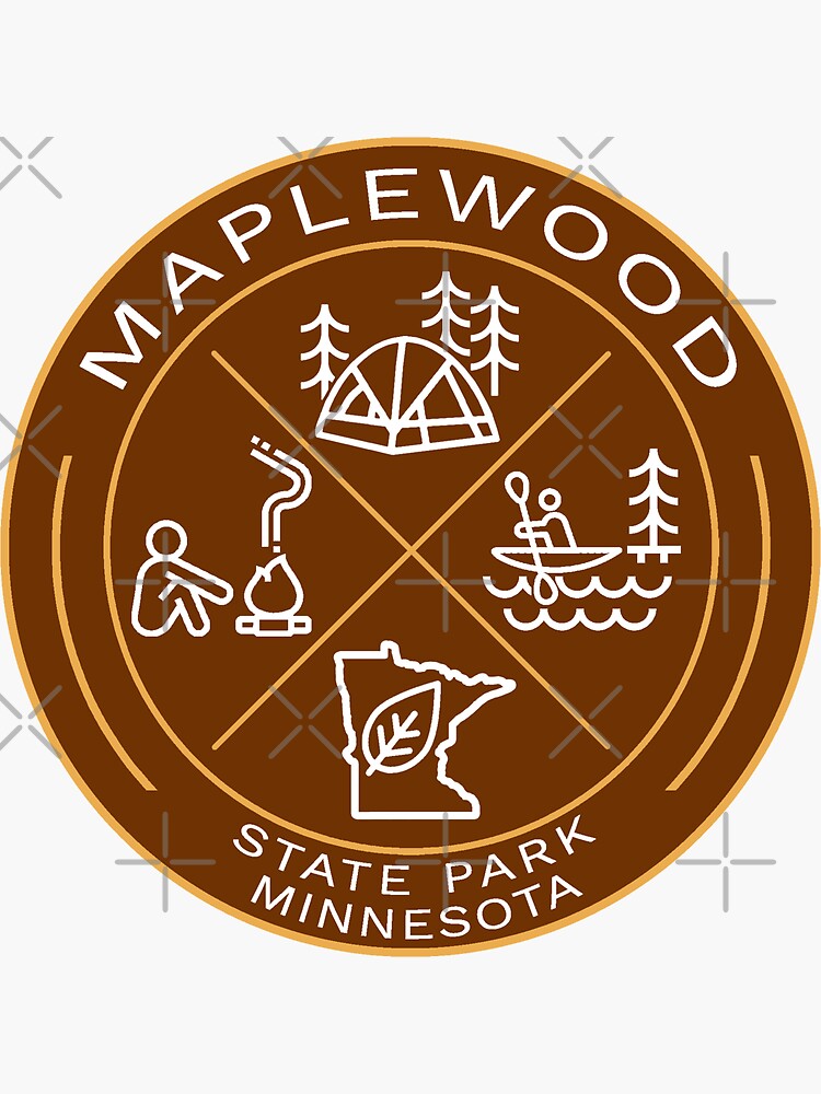 "Maplewood State Park Heraldic Logo" Sticker for Sale by VanyaKar ...